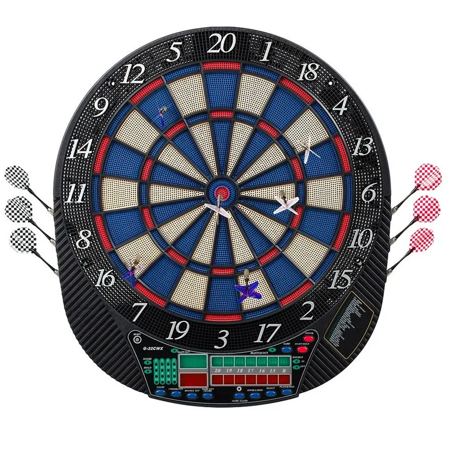 Dart Kings Dart inkludert Cricket Elektronisk dartskive inkludert 12 ...